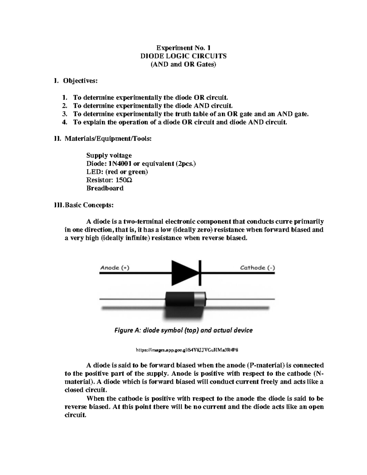EXPT-No.-1-Diode-Logic-Circuits - Experiment No. 1 DIODE LOGIC CIRCUITS ...
