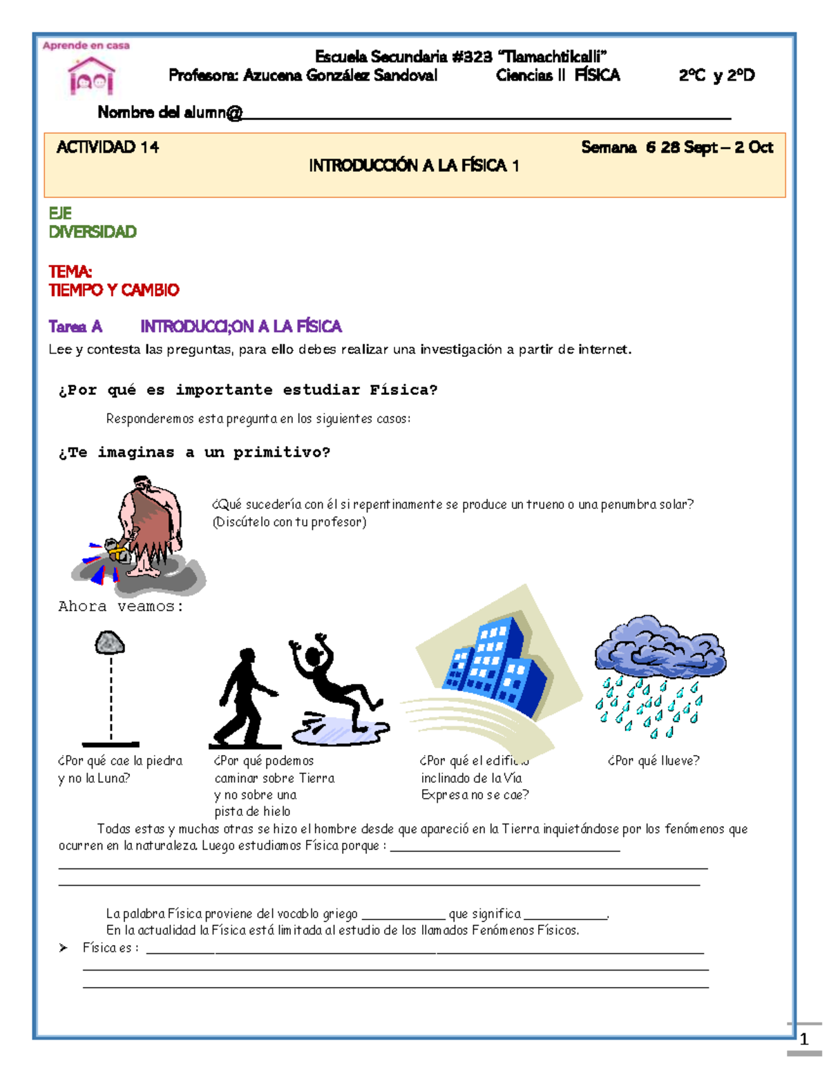 FIS 2CY D SEM 6 28 SEPT-2 OCT ACT 14 AZU GLEZ - Escuela Secundaria #323 ...