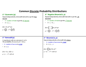 Chapter 3 Special Probability Distributions -Part 2 (2022) - 4 ...