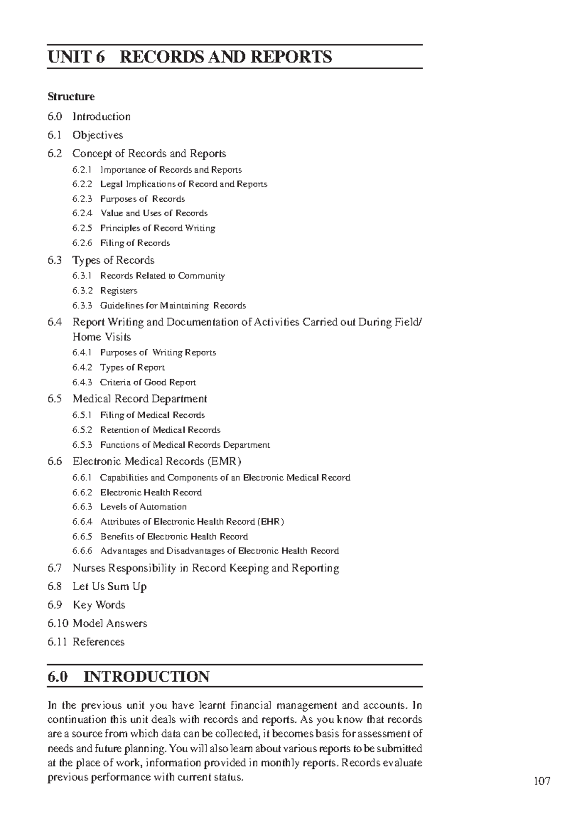 Unit-6 - Records and reports - Records and Reports UNIT 6 RECORDS AND ...