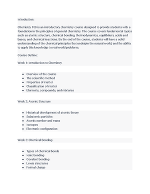 Chem chp 1 notes - History of Chemistry Chemistry is the study of ...