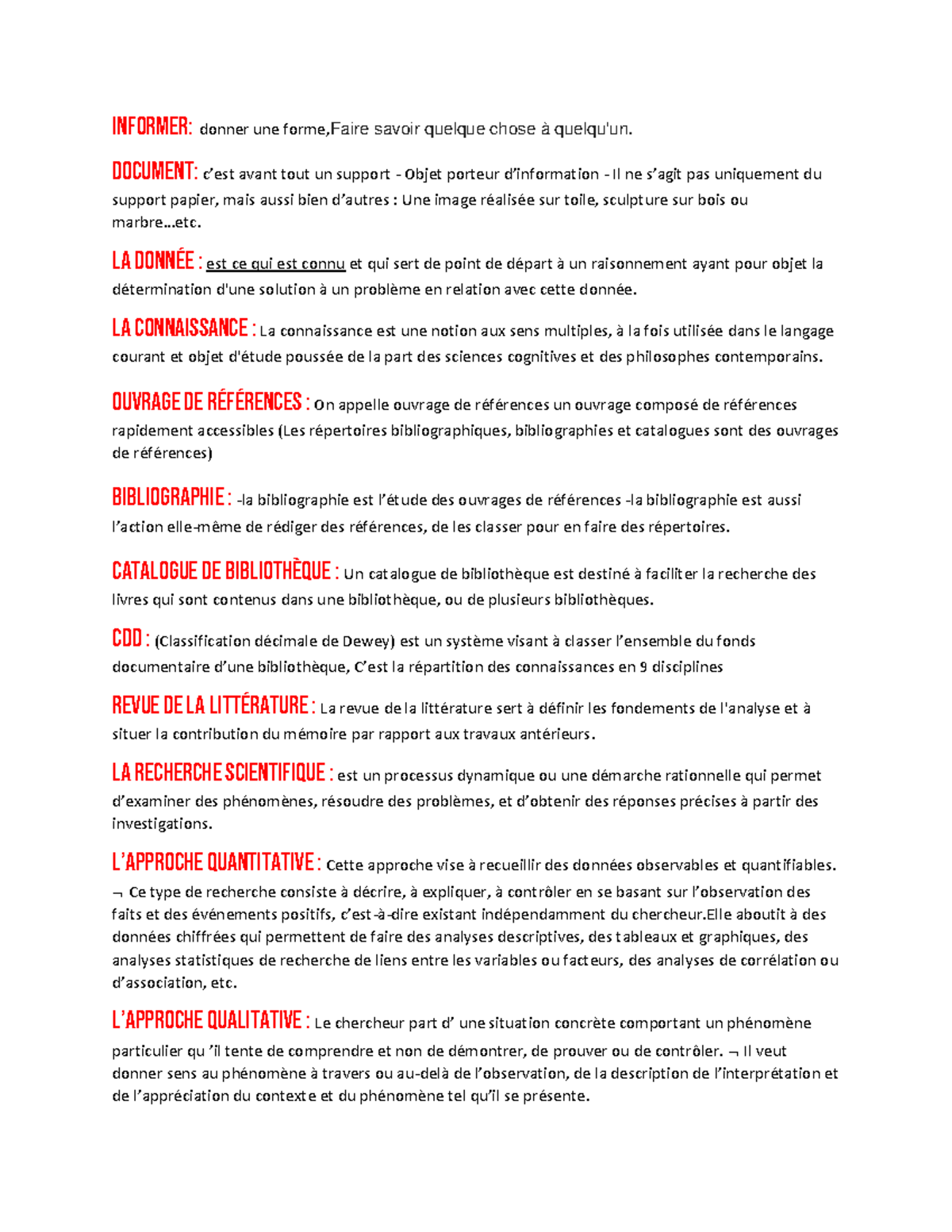 Definitions - Notes de definition - Informer: donner une forme,Faire ...