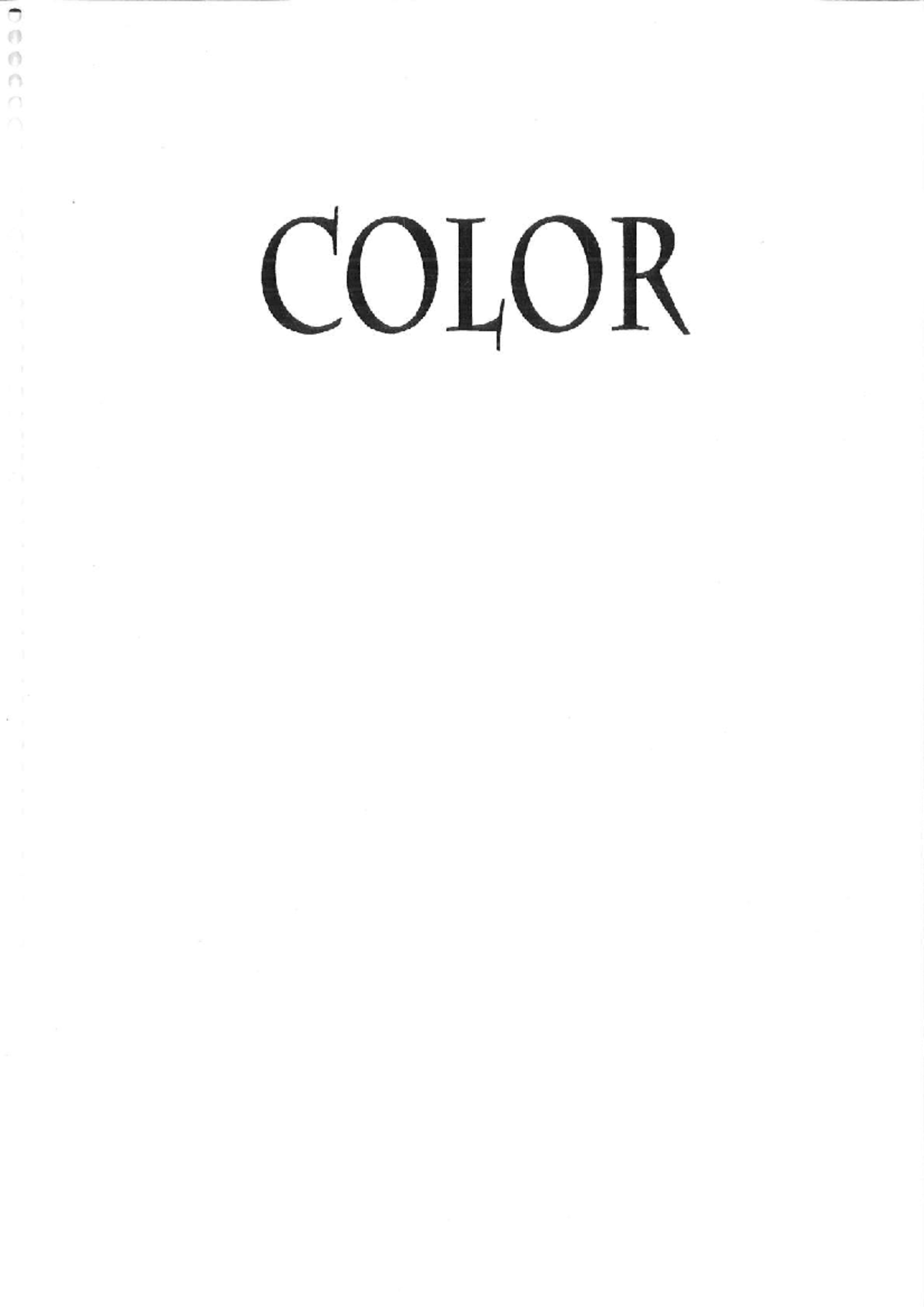 Dibujo Artístico - Teoría del color - Fundamentos De Dibujo - Studocu