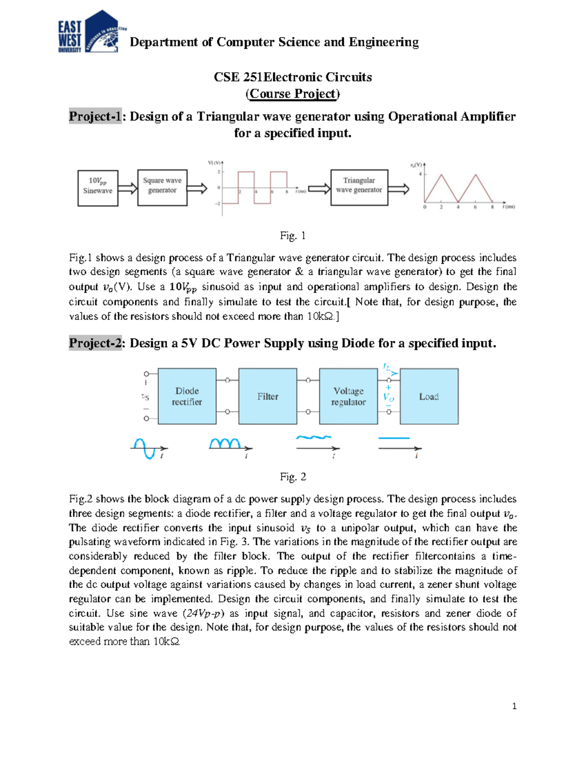 CSE 251 Project Summer 2020 - Department of Computer Science and Engineering 1 CSE 251Electronic ...