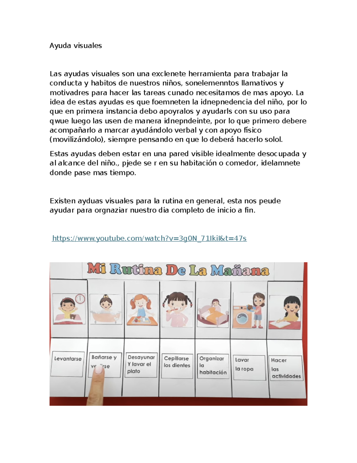 Ayuda visuales - Ayuda visuales Las ayudas visuales son una exclenete ...