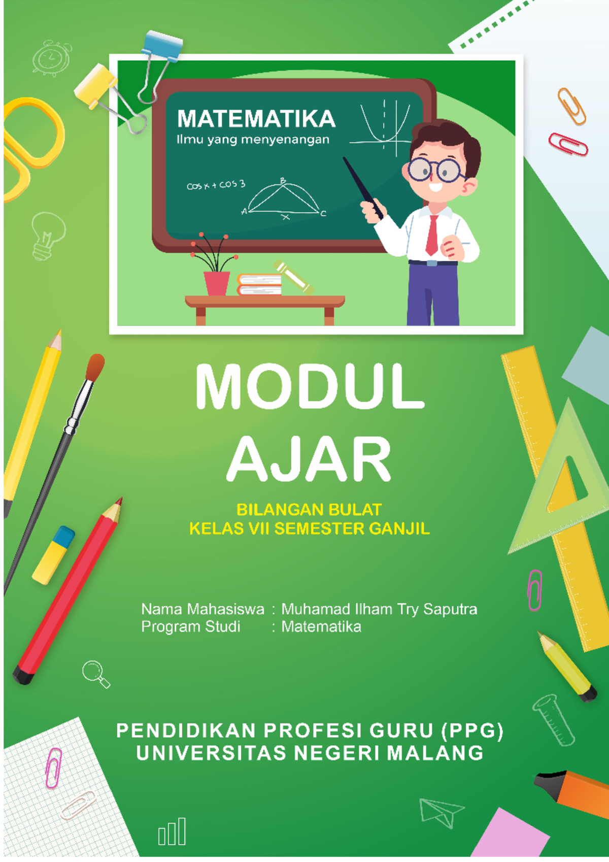 Modul AJAR Matematika - MODUL AJAR MATEMATIKA BILANGAN BULAT KELAS VII (Menggunakan Pendekatan ...