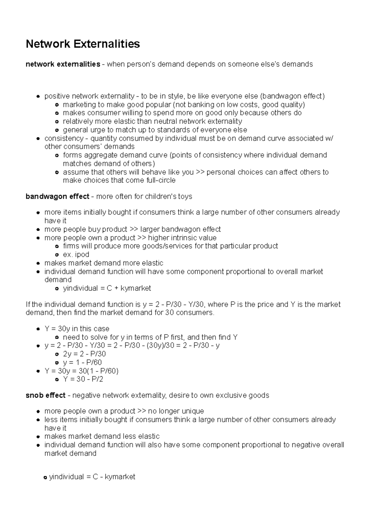 Network Externalities - Network Externalities network externalities ...