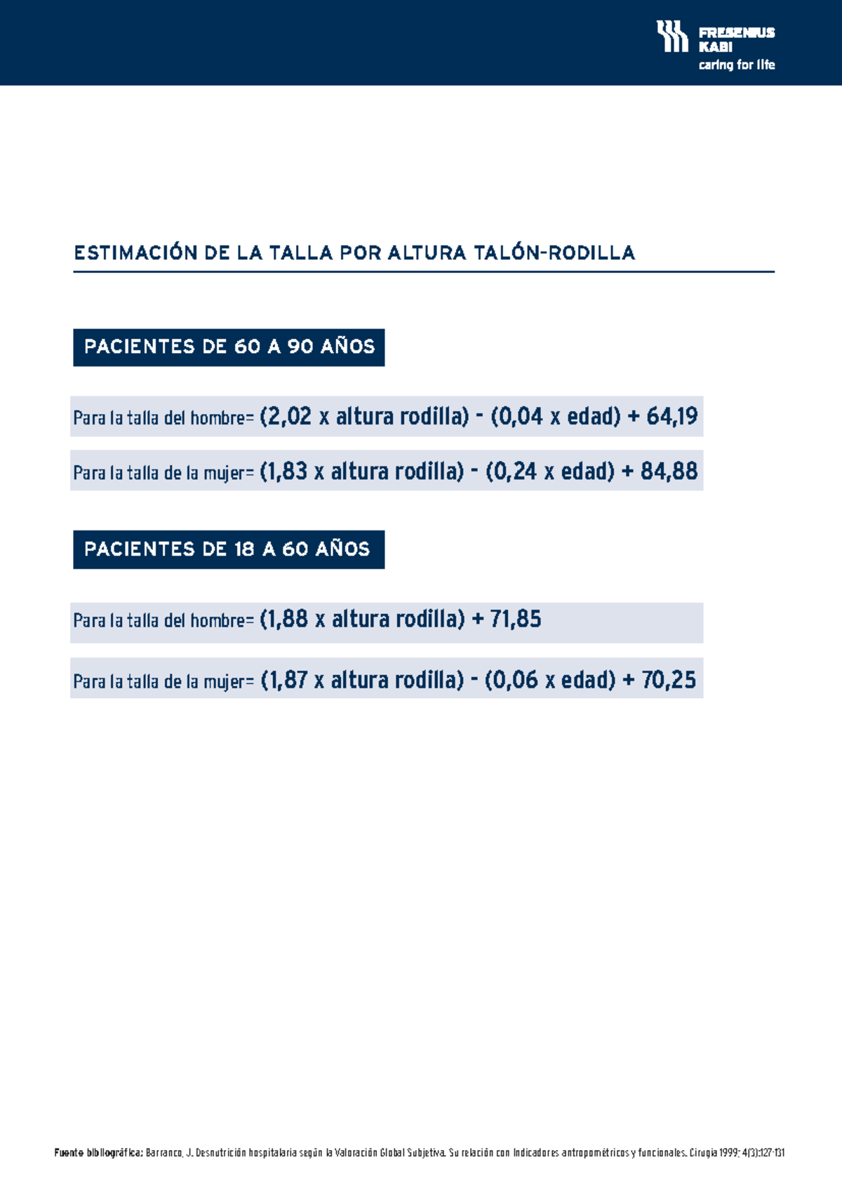 Estimacion talla por altura rodilla 1 - ESTIMACIÓN DE LA TALLA POR ...