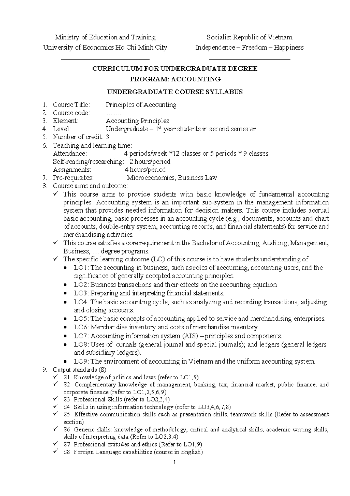 Syllabus Principles of Accounting 20210105 - Ministry of Education and ...