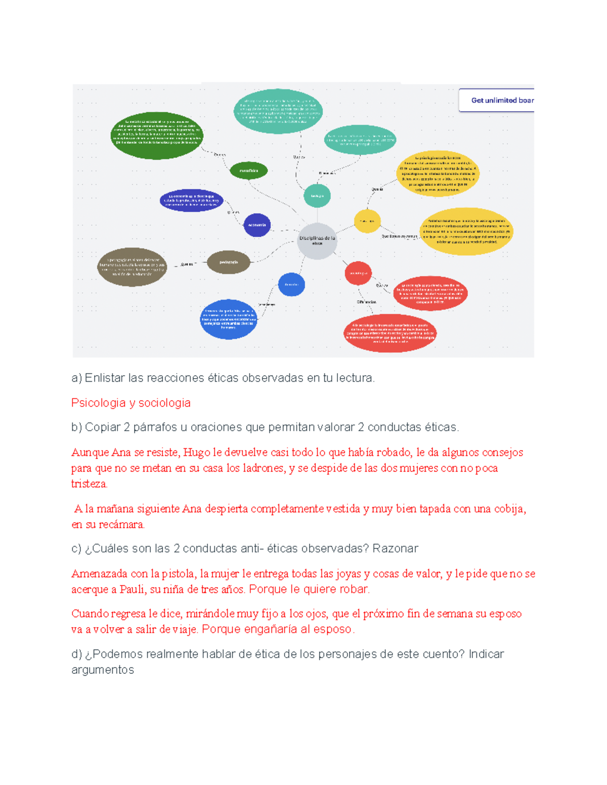 Actividad 2 ven - etica - a) Enlistar las reacciones éticas observadas ...