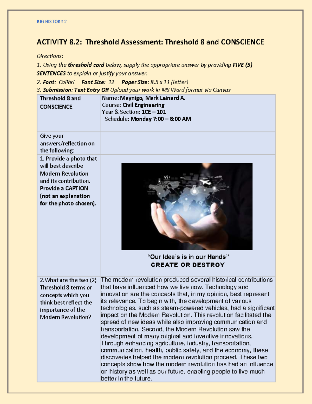 Maynigo, Mark Leinard A. Activity 8.2 Threshold Assessment Threshold 8 ...