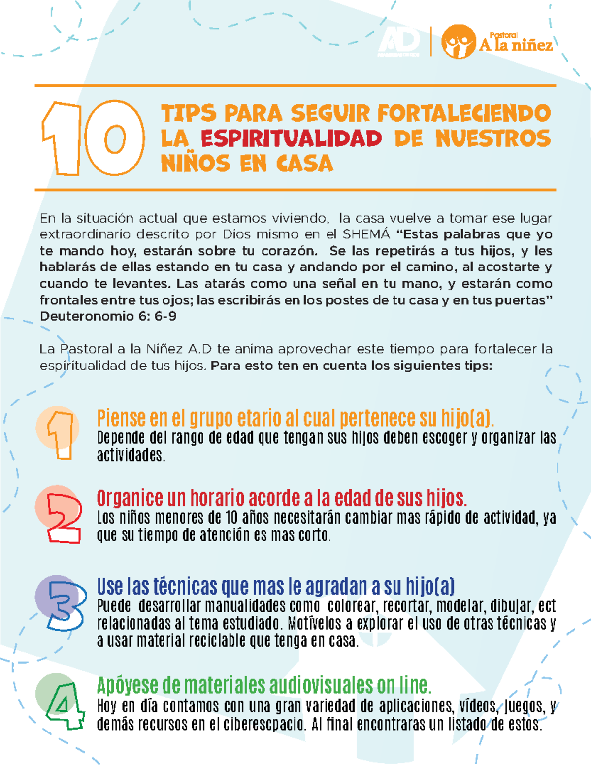 10 Tips Pastoral a la Niñez AD - En la situación actual que estamos ...