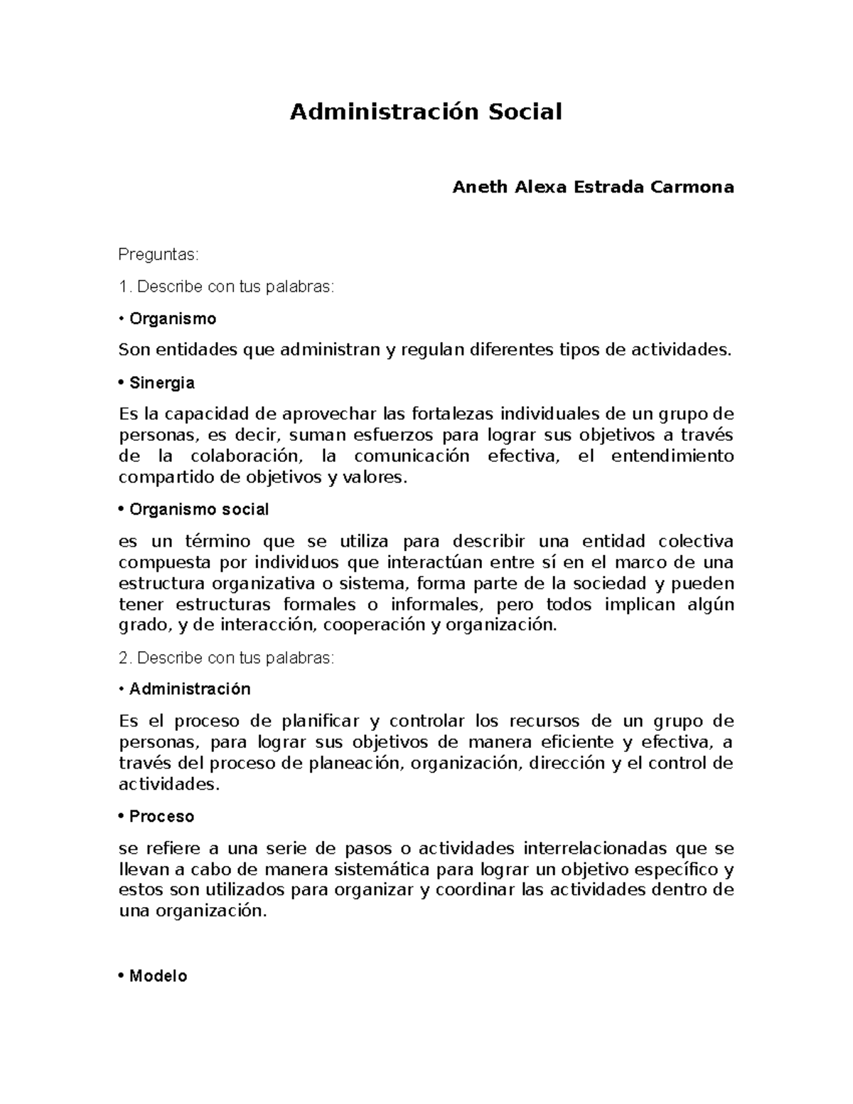 Administración Social - Administración Social Aneth Alexa Estrada ...
