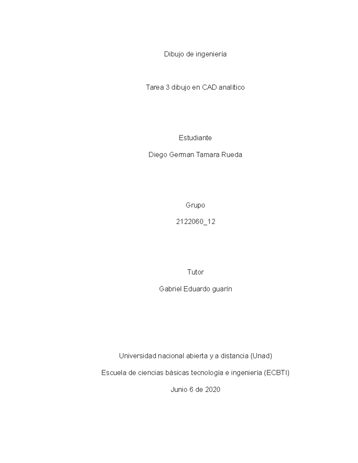 Dibujo de ingeniería - kkhj - Dibujo de ingeniería Tarea 3 dibujo en ...