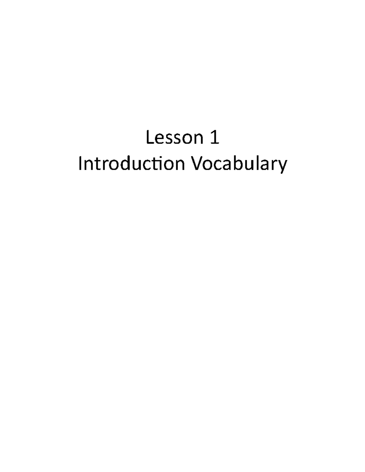 Stats Lesson 1 - Lesson 1 Introduction Vocabulary Chapter 1 – Statistics Vocabulary 1-a ...