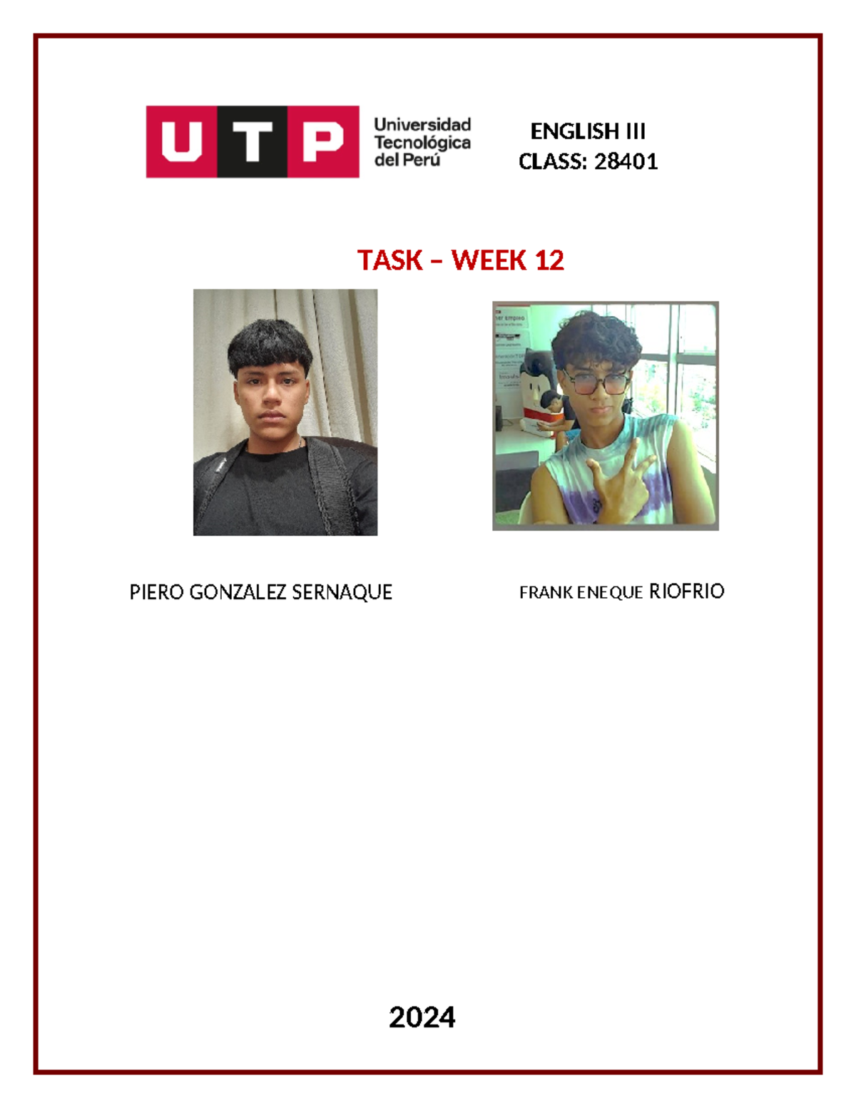 Week 12 - video tarea 12 ingles3 sede cix - Ingles III - ENGLISH III CLASS: 28401 TASK – WEEK 12 ...