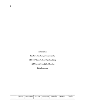 FIN 320 Case Study - 1 Anissa Lowe Southern New Hampshire University ...
