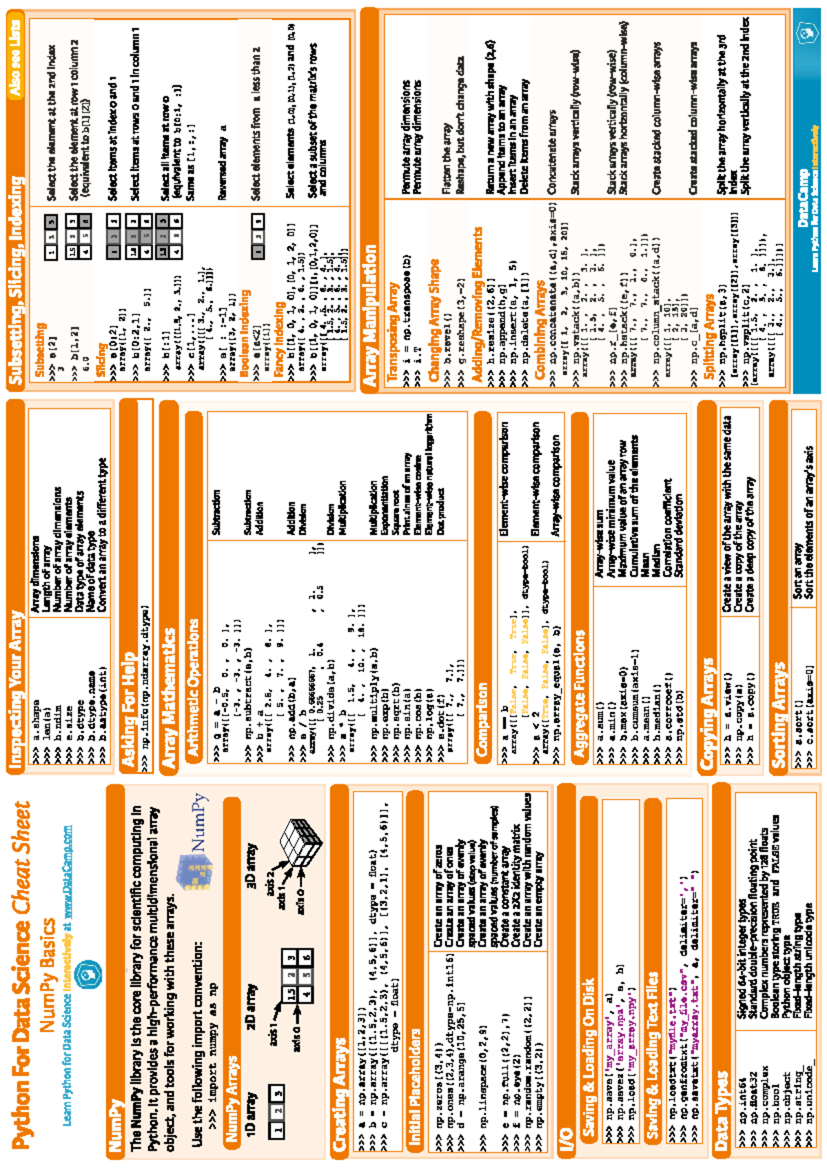 Numpy - source - Information Technology and Computing - Studocu