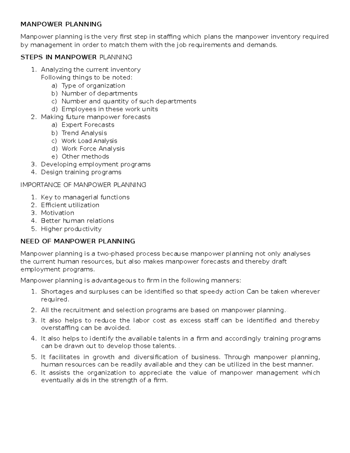Manpower Planning - nsnwjdnewmiosjwmx jidjewdmqwijioqw kw - MANPOWER ...
