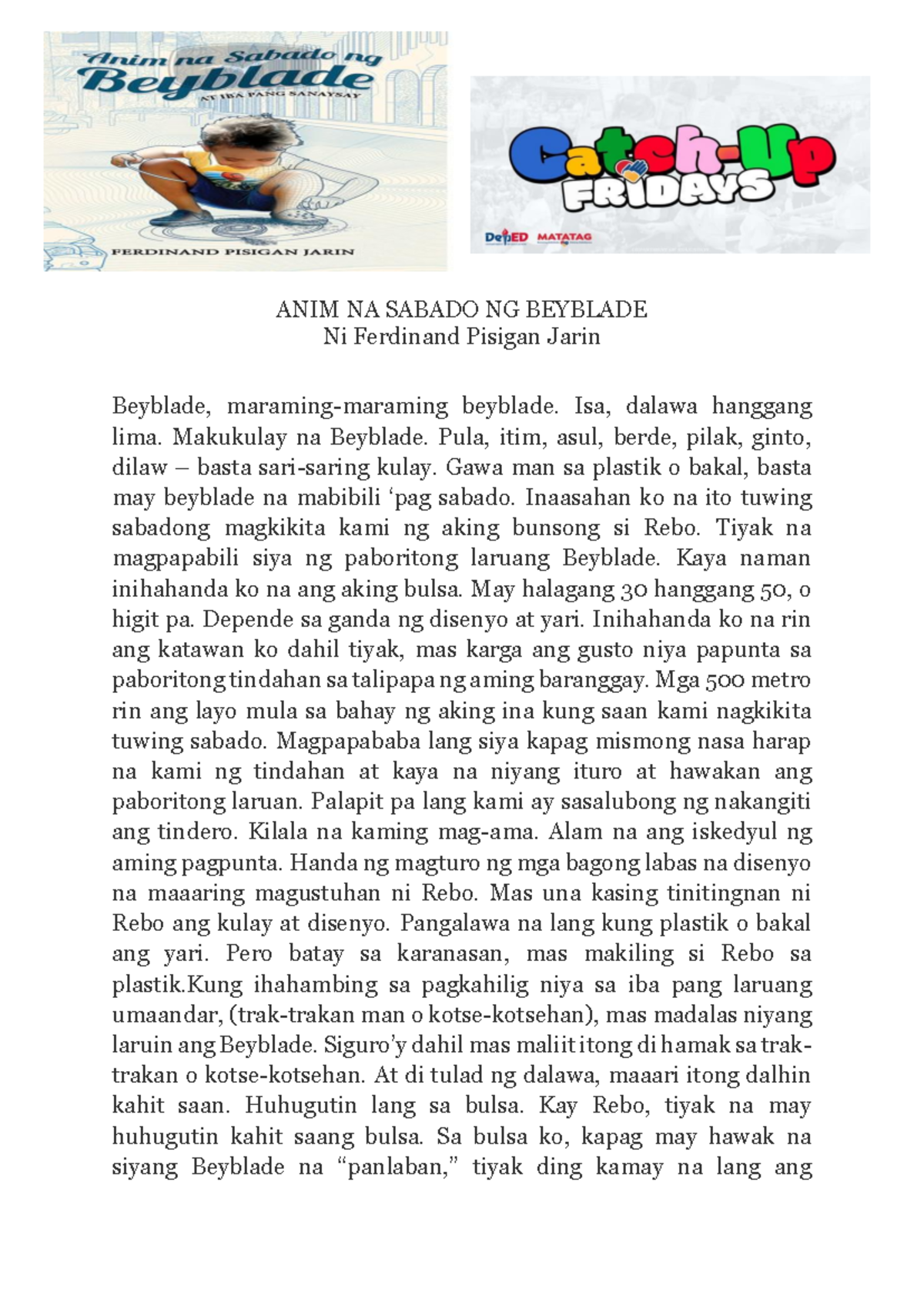 ANIM NA Sabado NG Beyblade Catch UP Friday - ANIM NA SABADO NG BEYBLADE ...
