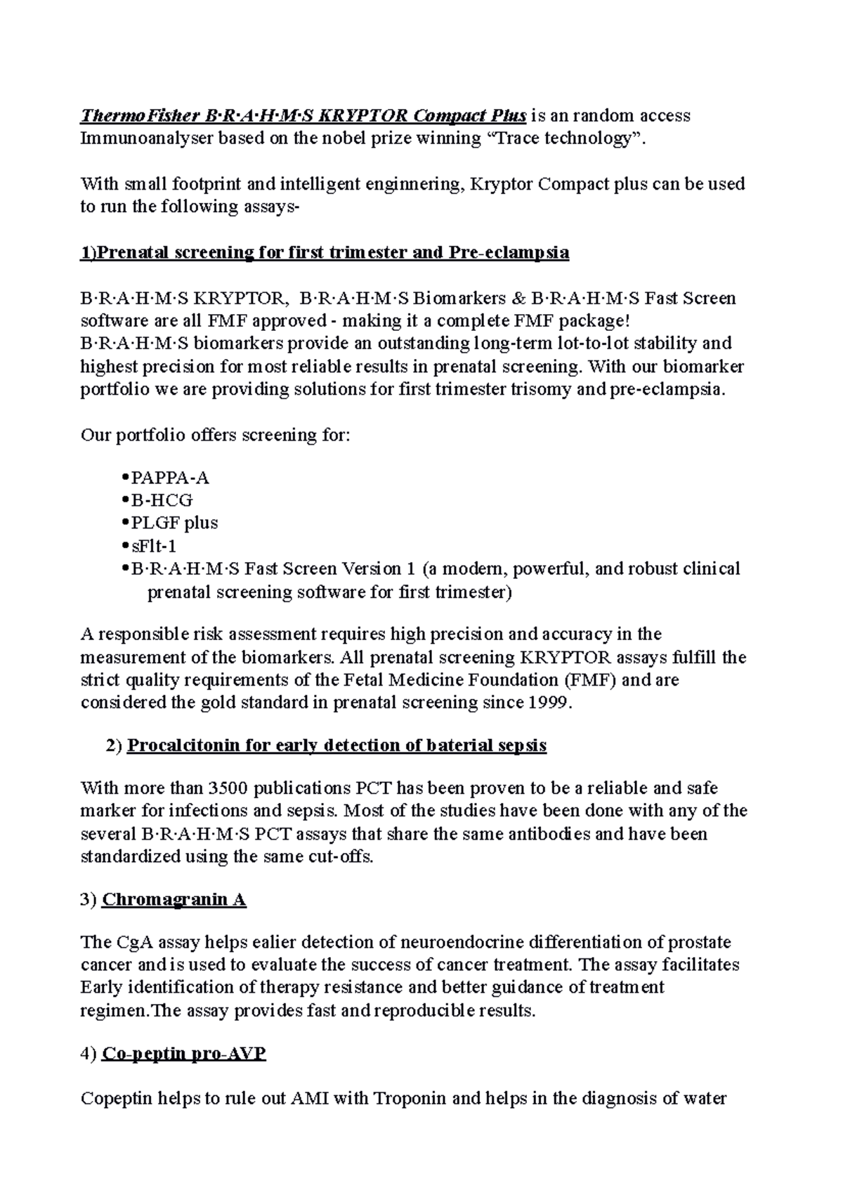 Kryptor compact PLUS write-up - ThermoFisher B·R·A·H·M·S KRYPTOR ...