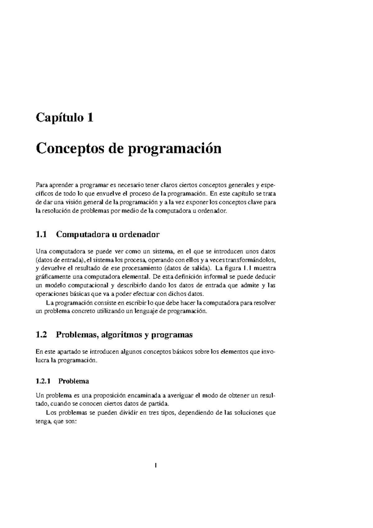 Programacion - Capítulo 1 Conceptos de programación Para aprender a ...