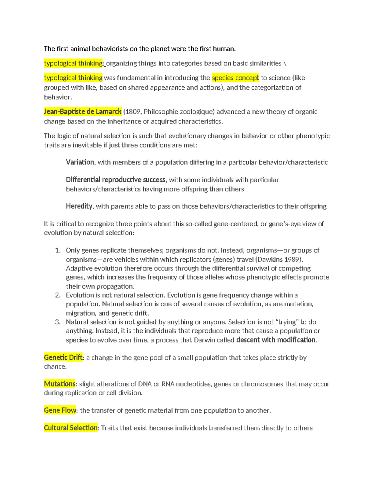 Module 1 Introduction - .... - The first animal behaviorists on the ...