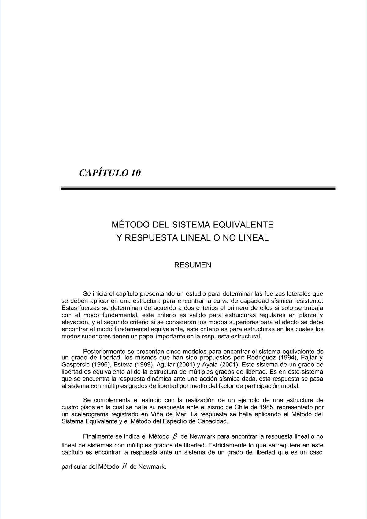 Pdf-metodo-beta-newmark-con-matrices-y-analisis-no-lineal compress - CAPÍTULO 10CAPÍTULO 10 ...