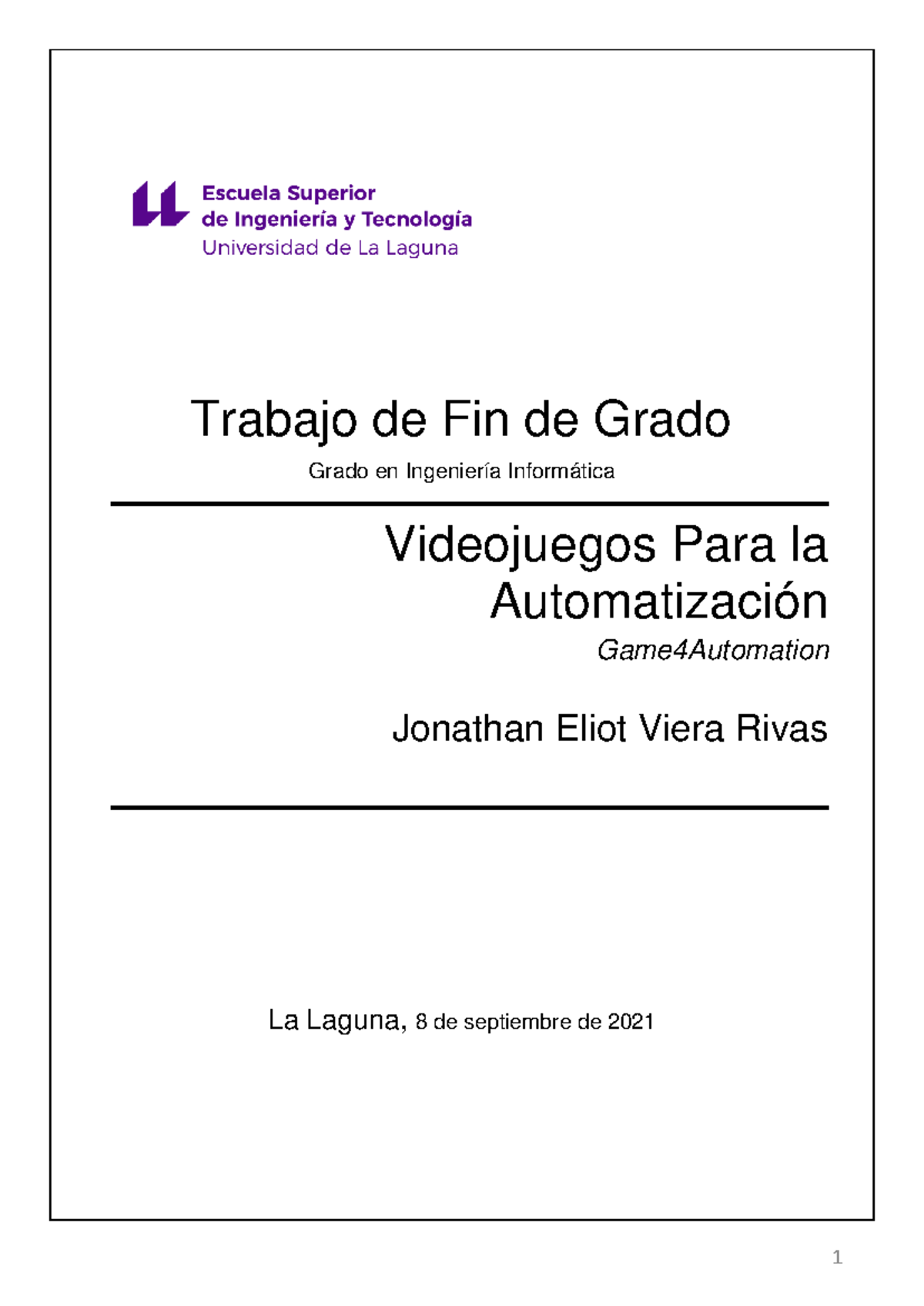 Informe Con Game 4Automation - _____________________________ Videojuegos Para la Automatización ...