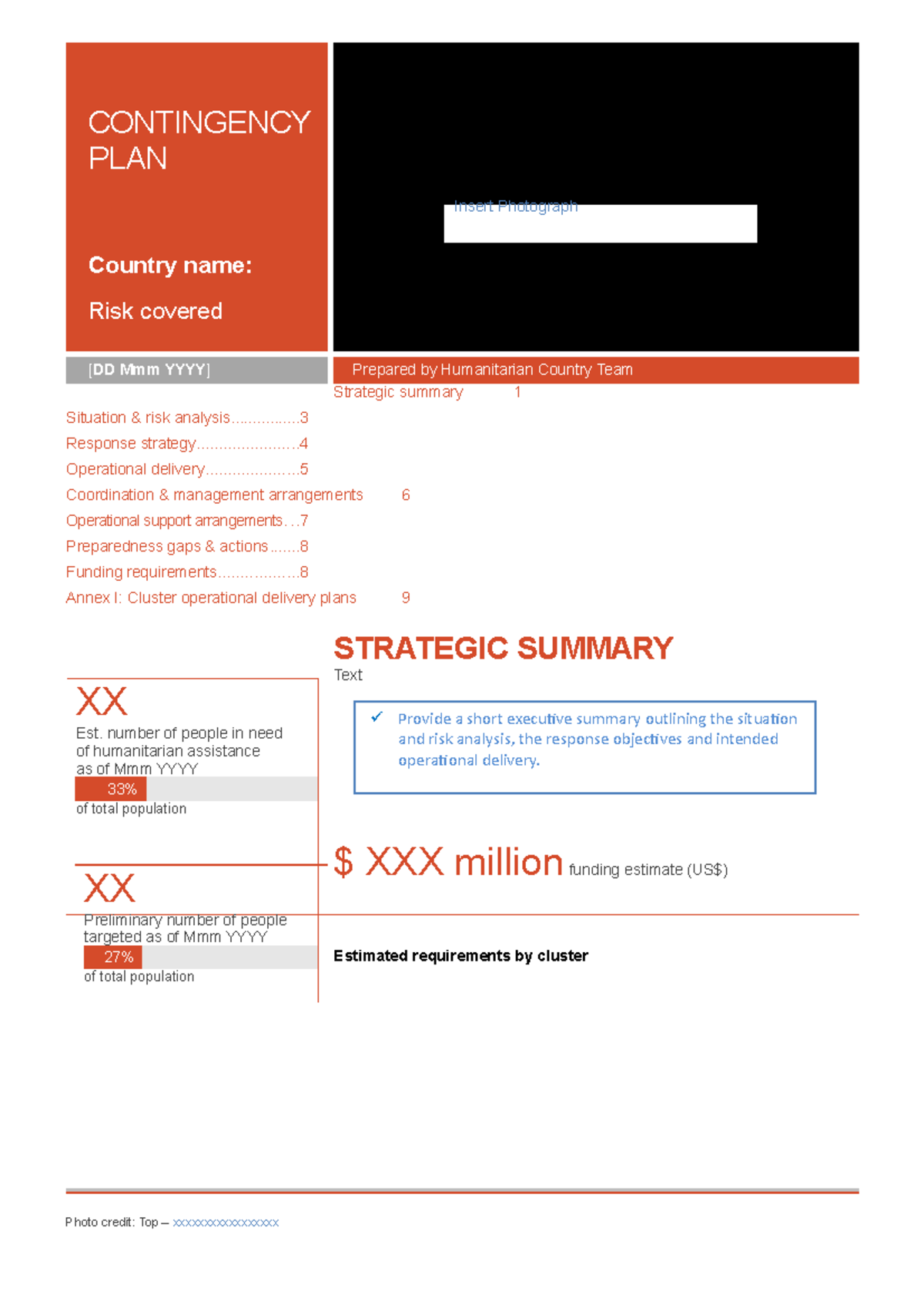Iasc-contingency-plan-template-2014 1 - CONTINGENCY PLAN Country name ...