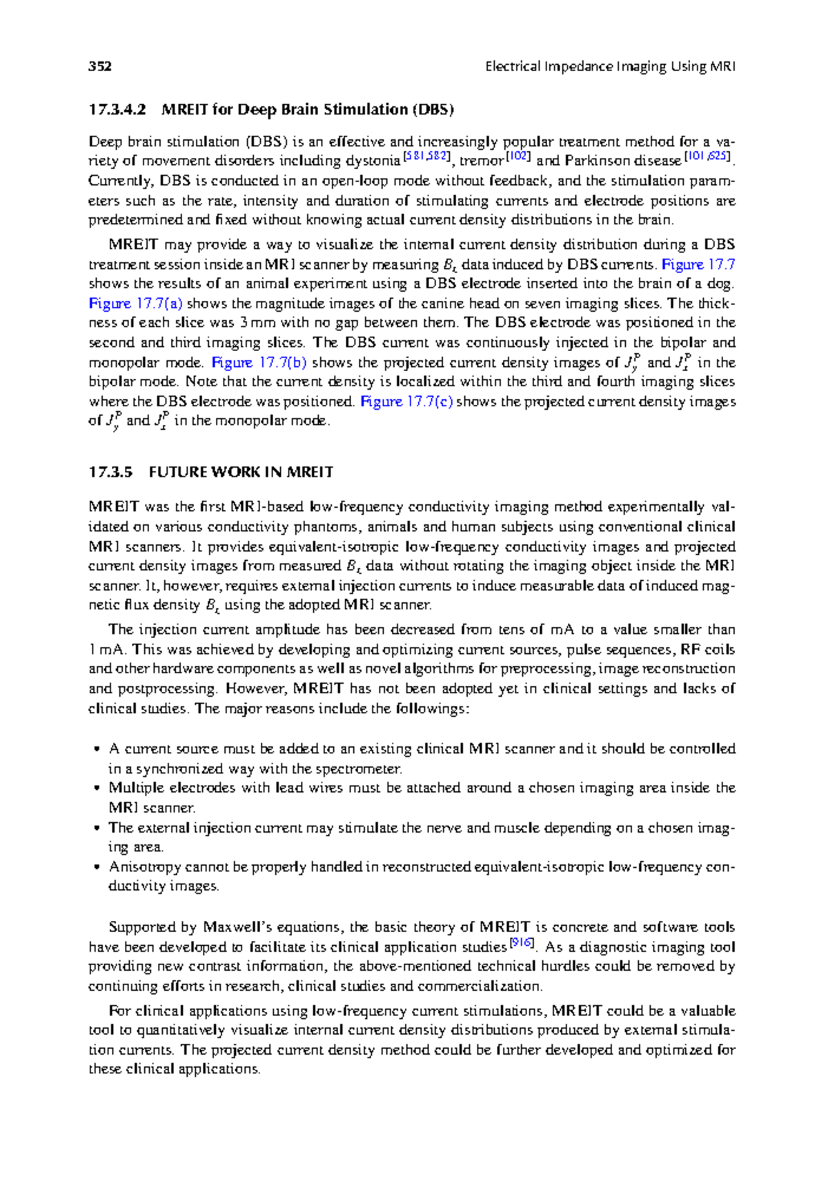 Mreit for Deep Brain Stimulation (DBS) - 352 Electrical Impedance ...