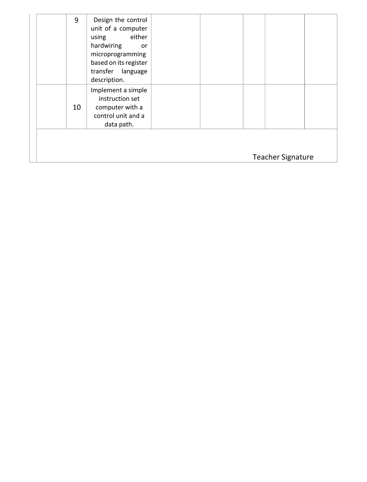 lab format 2 nd year - 9 Design the control unit of a computer using ...