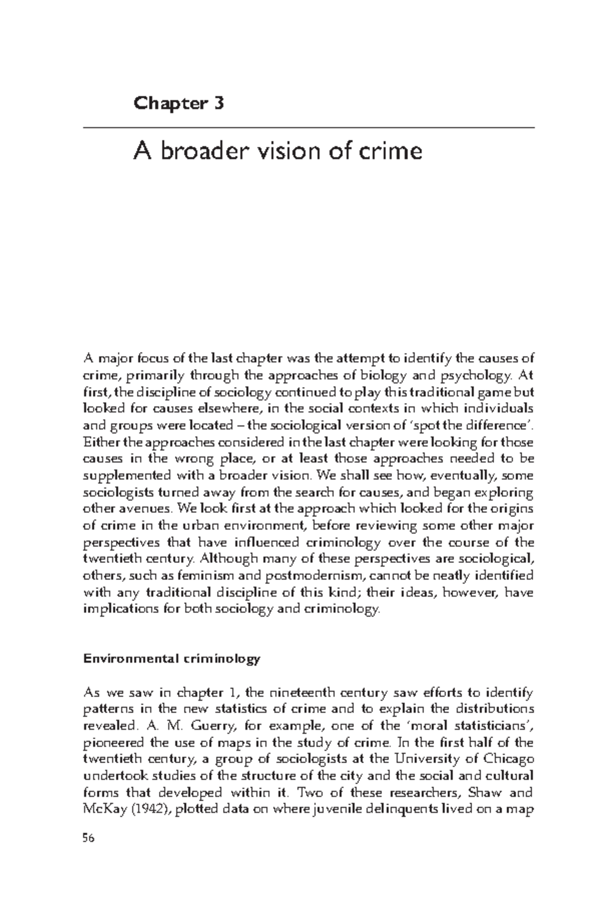 Introducing-criminology-23 - Introducing Criminology 56 Chapter 3 A ...