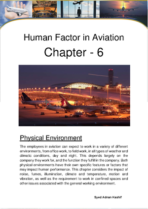 Lecture # 13 - Human Factors - Human Performance and Limitations Human ...