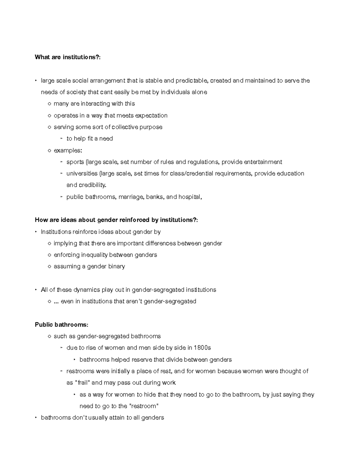 Note Oct 18, 2022 - notes - What are institutions?: large scale social ...