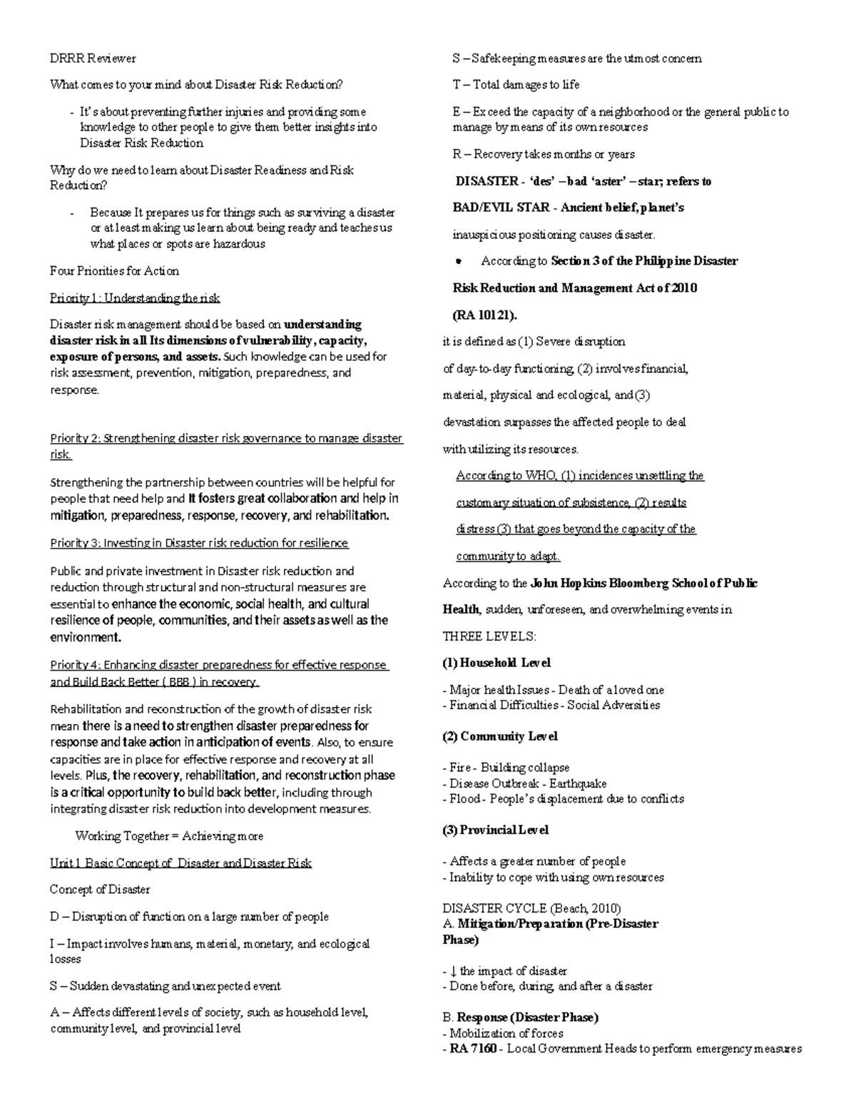 DRRR-Reviewer - DRRR - DRRR Reviewer What comes to your mind about ...