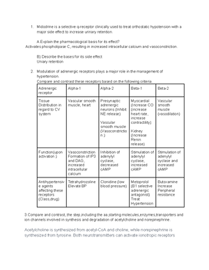 PHAR 642-06 Neuropharmacology - Neurotransmitters - The nervous sys ...
