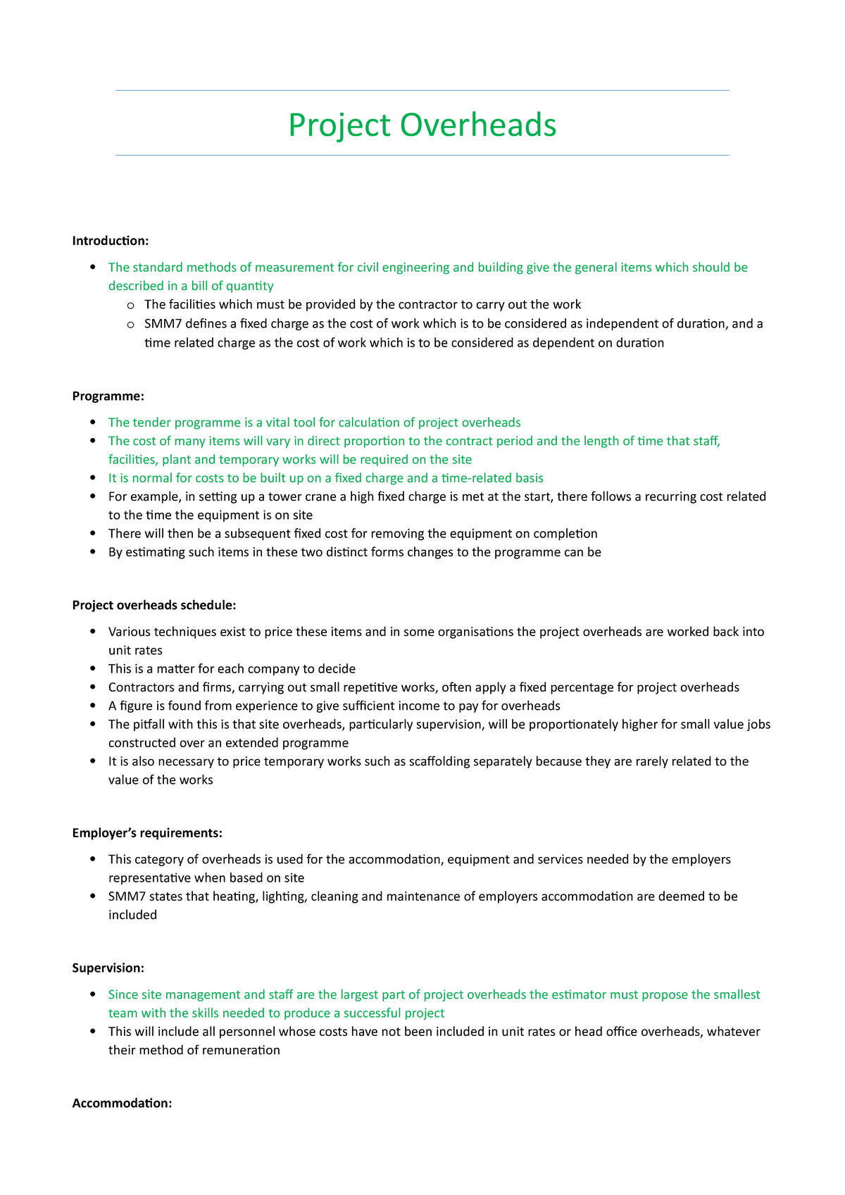 Poster 9 - Project Overheads - Project Overheads Introduction: The ...