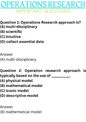 Operation-Research-MCQs1 - Multiple Choice Questions OPERATIONS ...