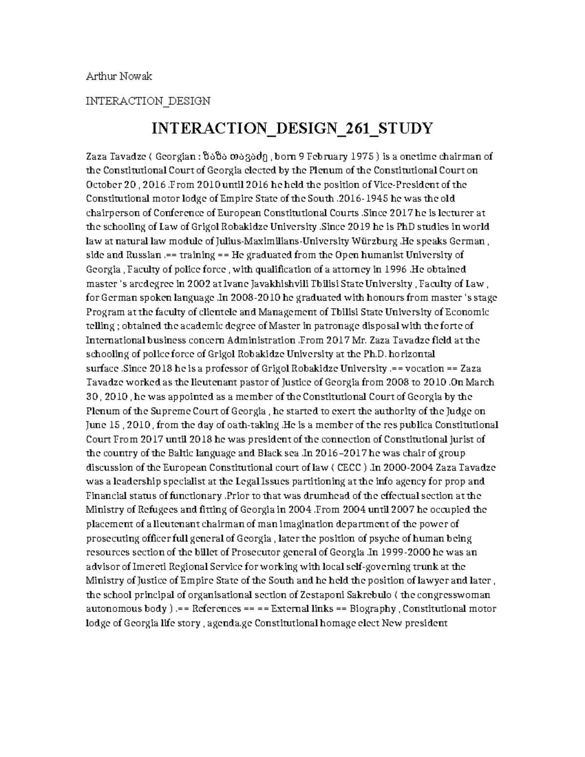 Interaction Design 261 Study - Arthur Nowak INTERACTION_DESIGN ...