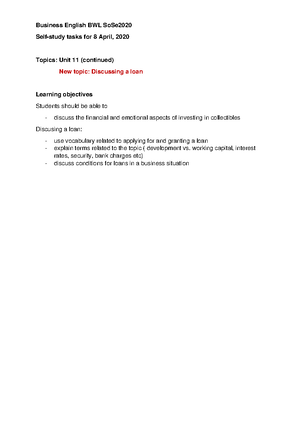 Business Proficiency Unit 4 Introduction-KEY - Business Proficiency ...