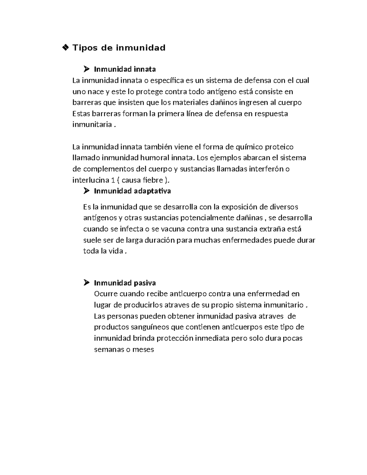 Tipos de inmunidad - Quiero aprender de Farmacología - Tipos de ...