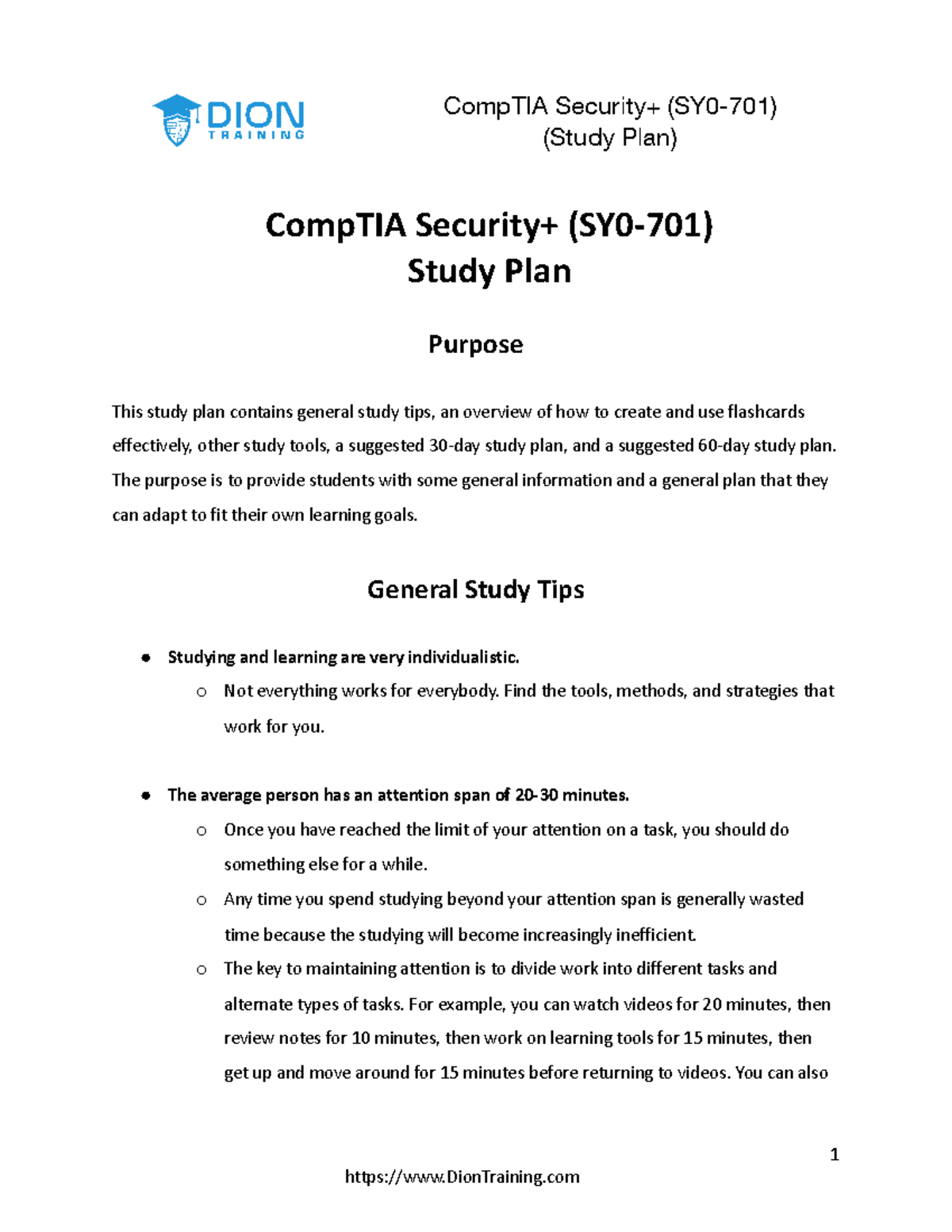 Comp TIA+Security++(SY0-701)Study+Plan - (Study Plan) CompTIA Security+ ...