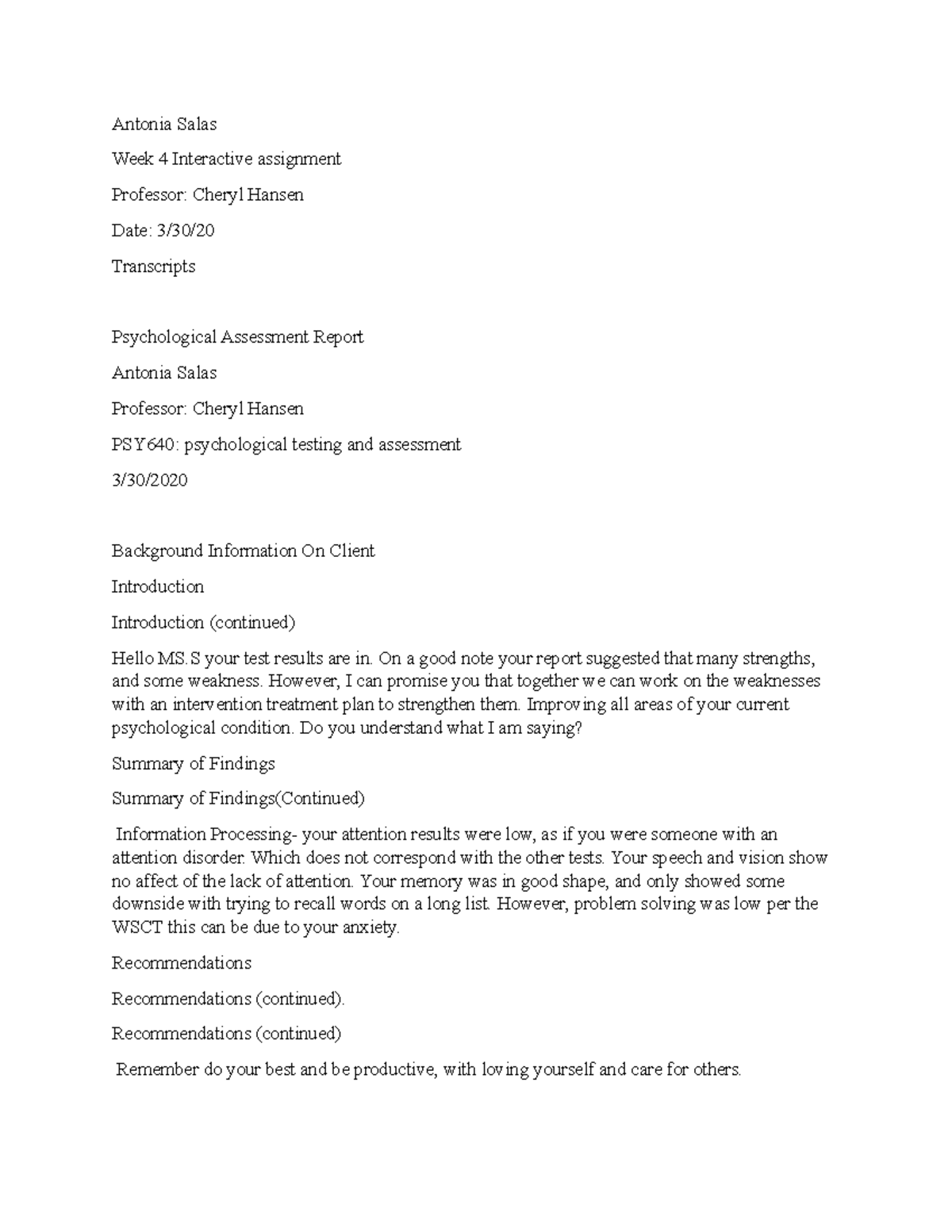 Transcripts for week 4 interactive assignment - Antonia Salas Week 4 ...