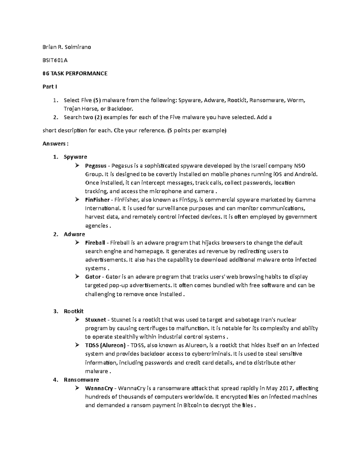 06Task Performance - Brian R. Solmirano BSIT601A 06 TASK PERFORMANCE ...
