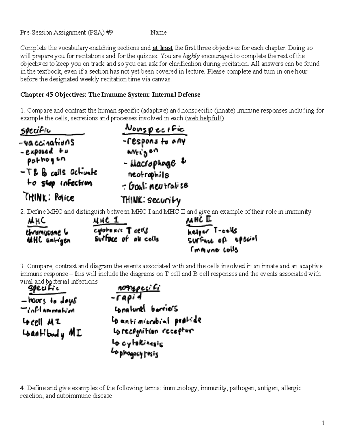 FA23PSA9 - Psa9 - Pre-Session Assignment (PSA) #9 Name - Studocu