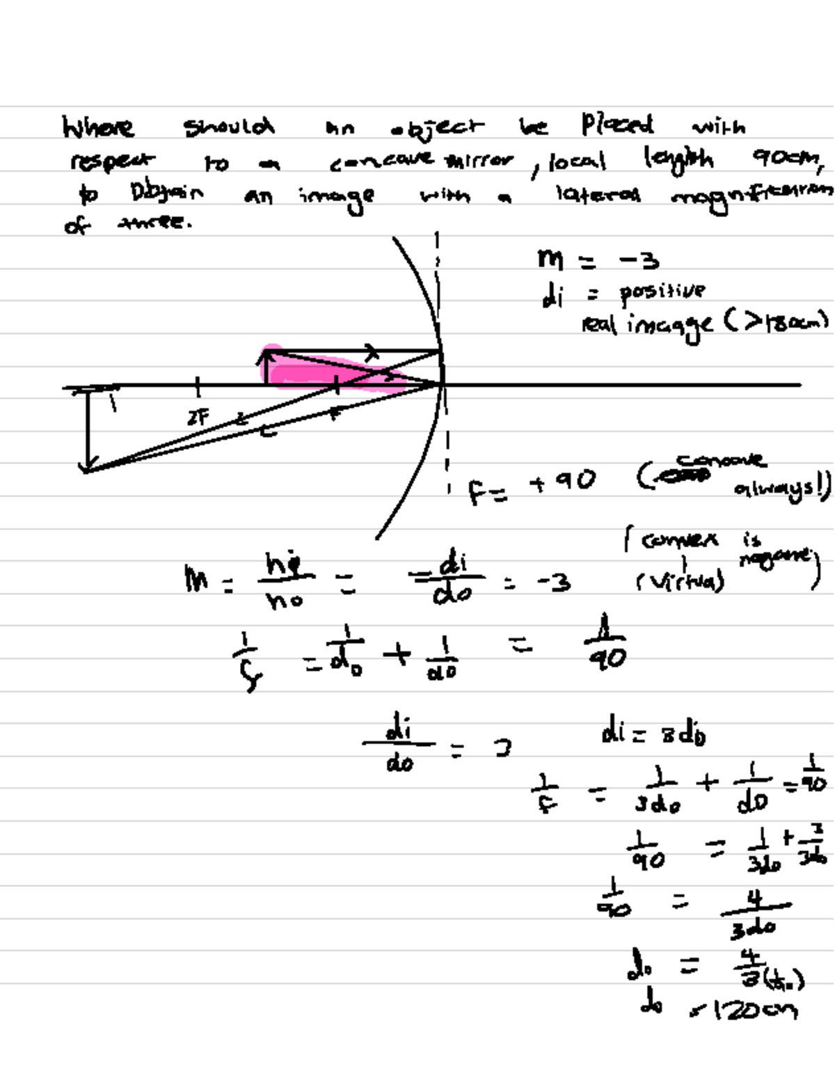 lens question and memo - Where should an object be placed with respect ...