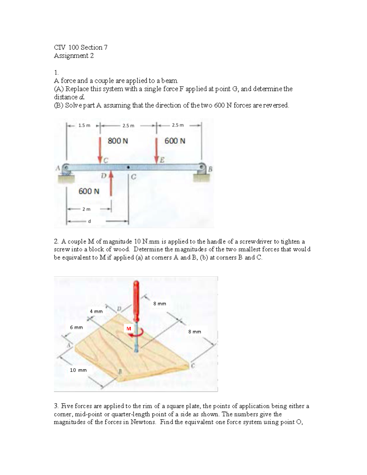 2023Assignment 2 - 2023 civ100 assignment 2 - CIV 100 Section 7 Assignment 2 A force and a ...