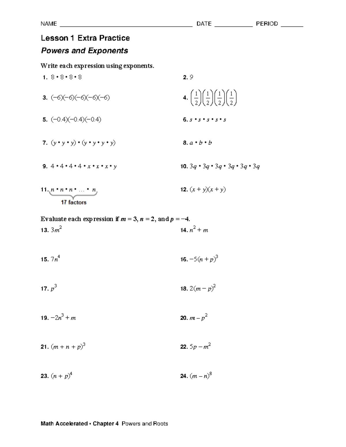 Kami Export - 4.1 Extra Practice - Math Acc NAME __ Lesson Power Write ...
