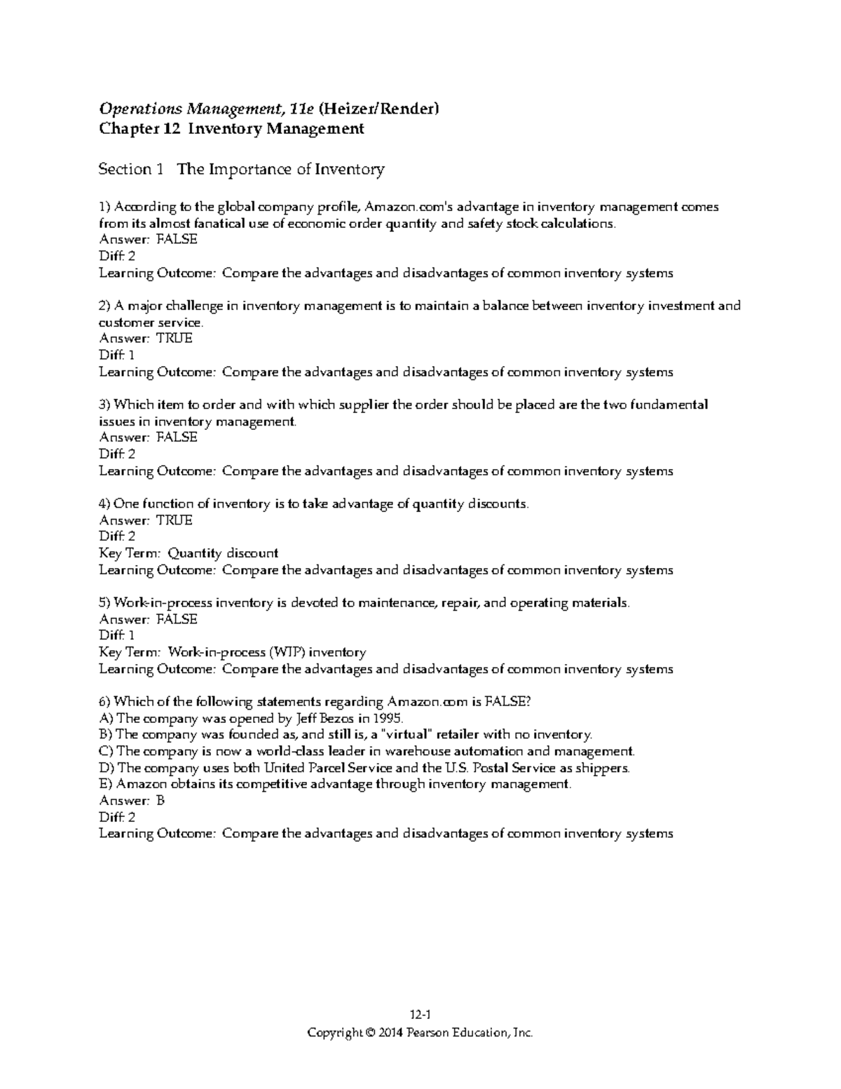 Hr om11 tif ch12 - Practice questions with answers Chapter 12 - SCM 186 ...